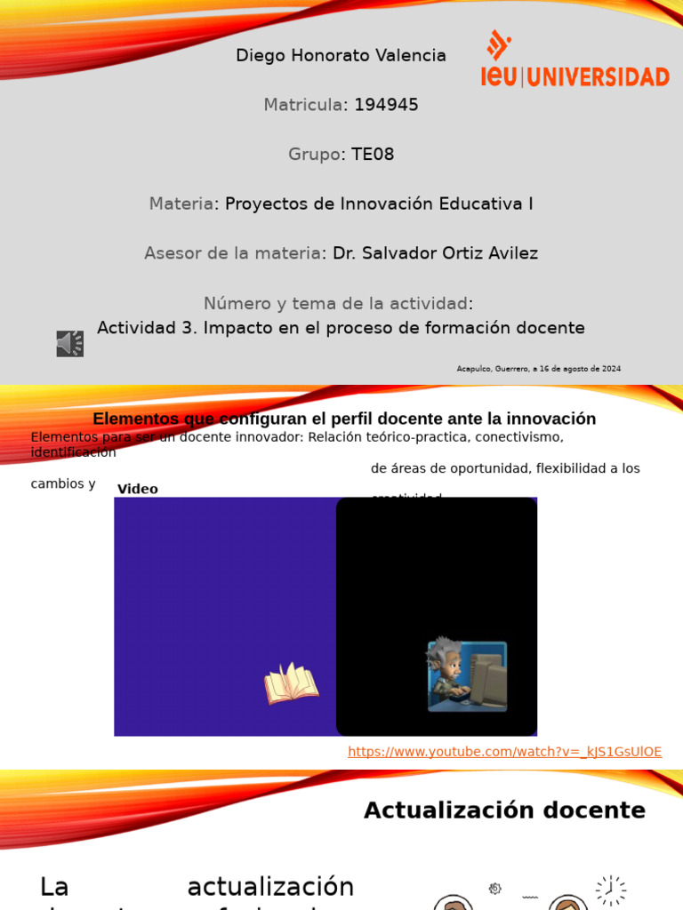 Honorato Diego Act3 | PDF | Enseñando | Maestros