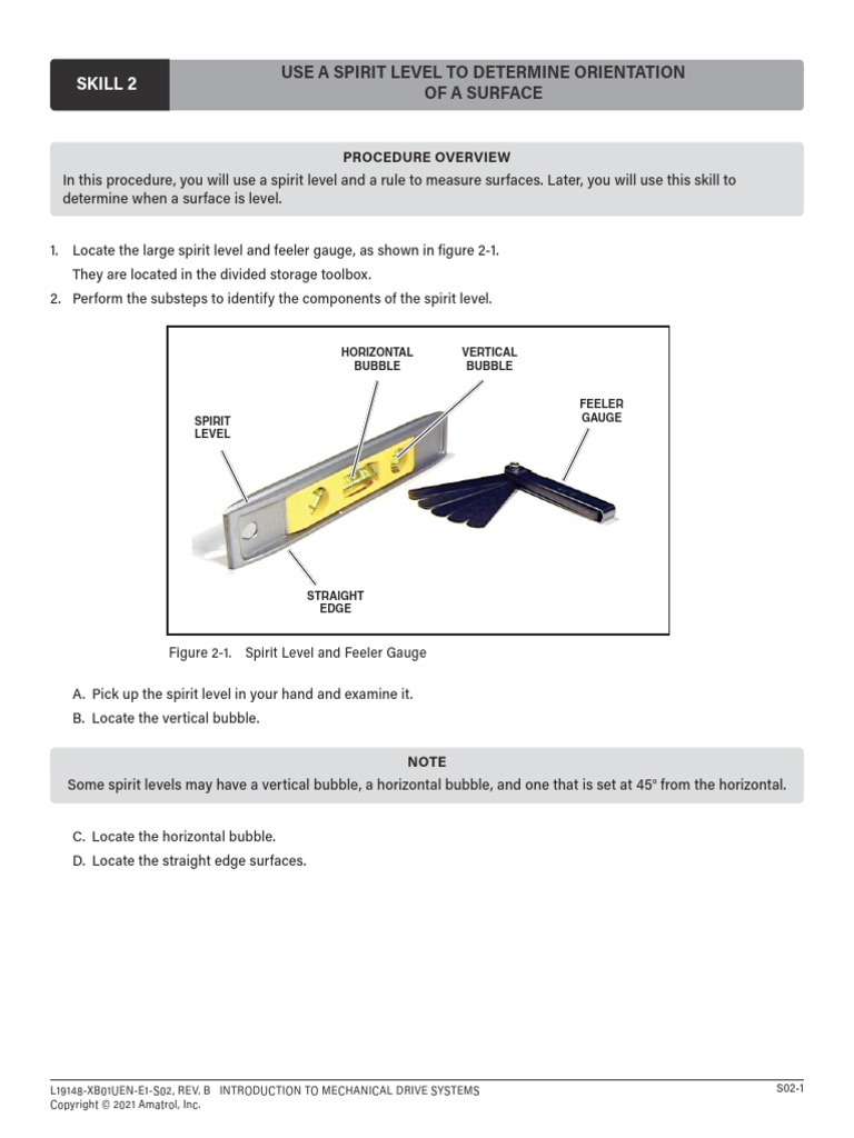 Using a Spirit Level for Surface Orientation | PDF