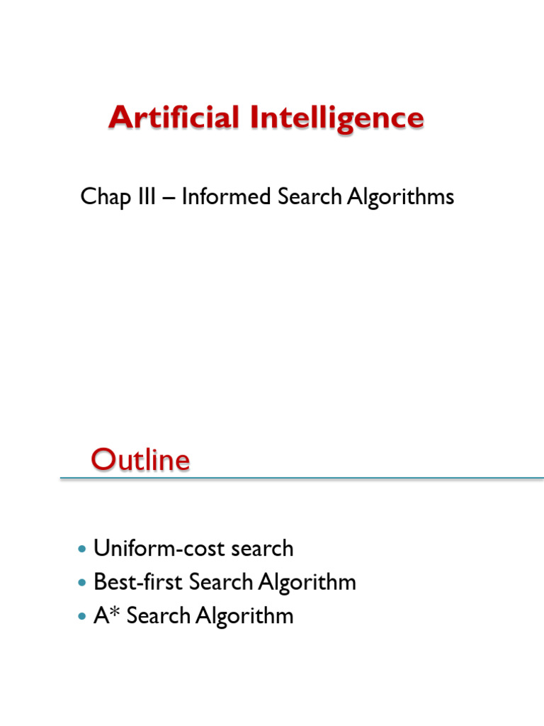 Chap 3-Informed Search Algorithm | PDF | Algorithms | Theoretical Computer Science