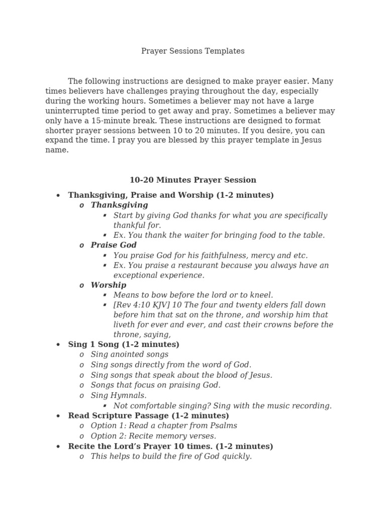 Prayer Campaigns Templates | PDF | Prayer | Christian Prayer