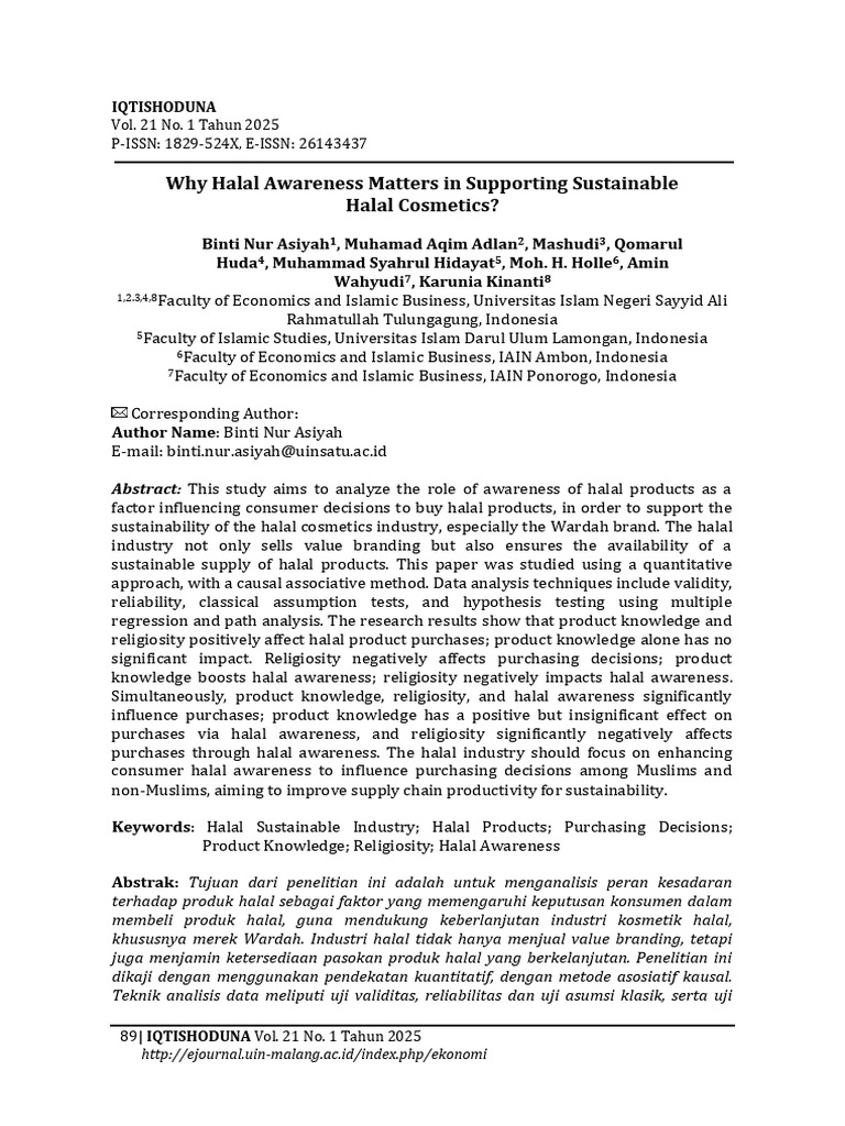 Why Halal Awareness Matters in Supporting Sustainable Halal Cosmetics ...