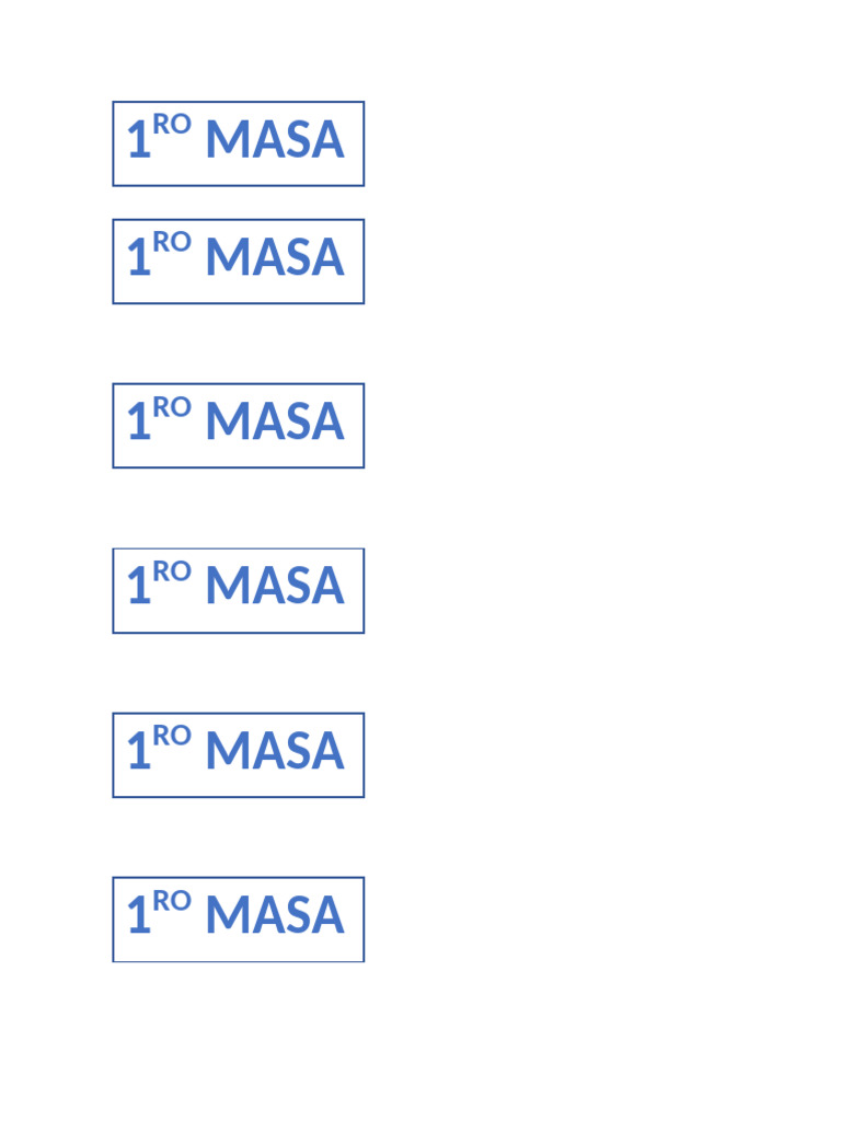 1ro Masa | PDF
