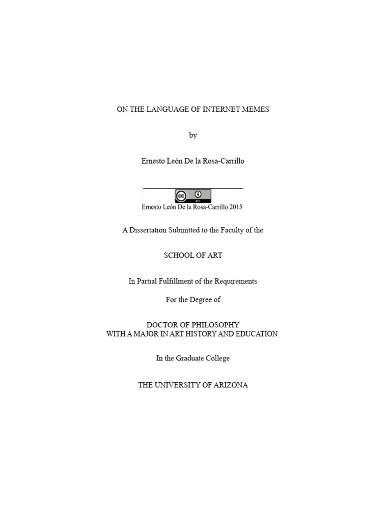 On The Language of Internet Memes ProQuest | PDF | Fair Use