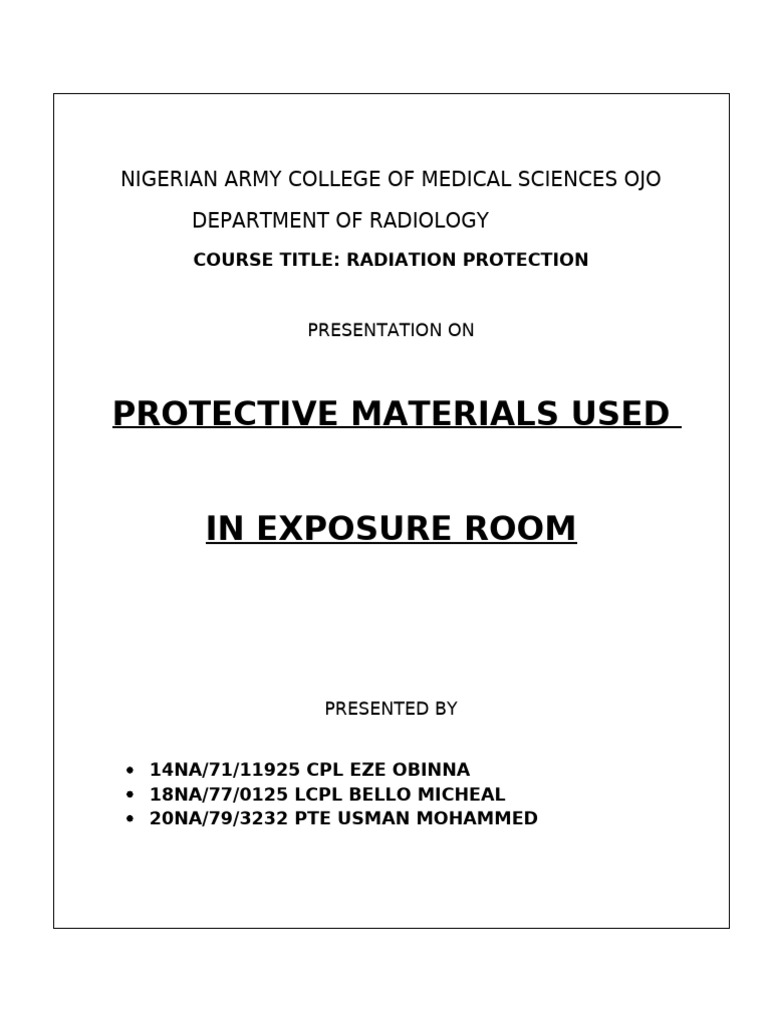 Radiation Protection Presentation-1 | PDF | Radiation Protection | Safety