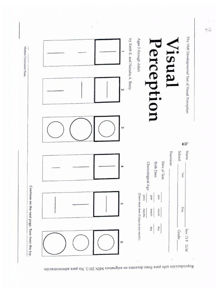 VMI Percepcion Visual-3 | PDF