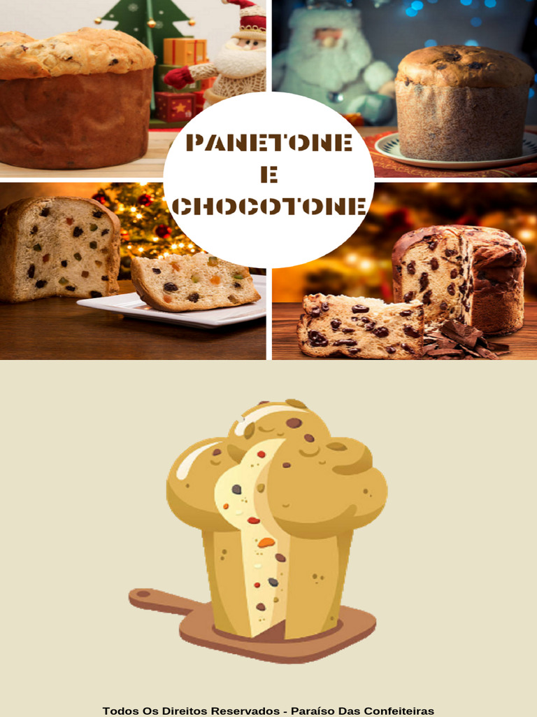 Panetone e Chocotone | PDF | Creme (gastronomia) | Pães