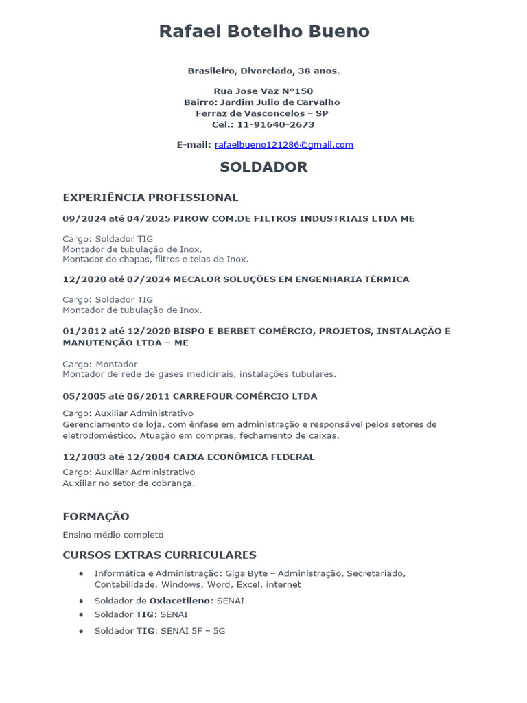 CV - Rafael Botelho Bueno - 2025 | PDF