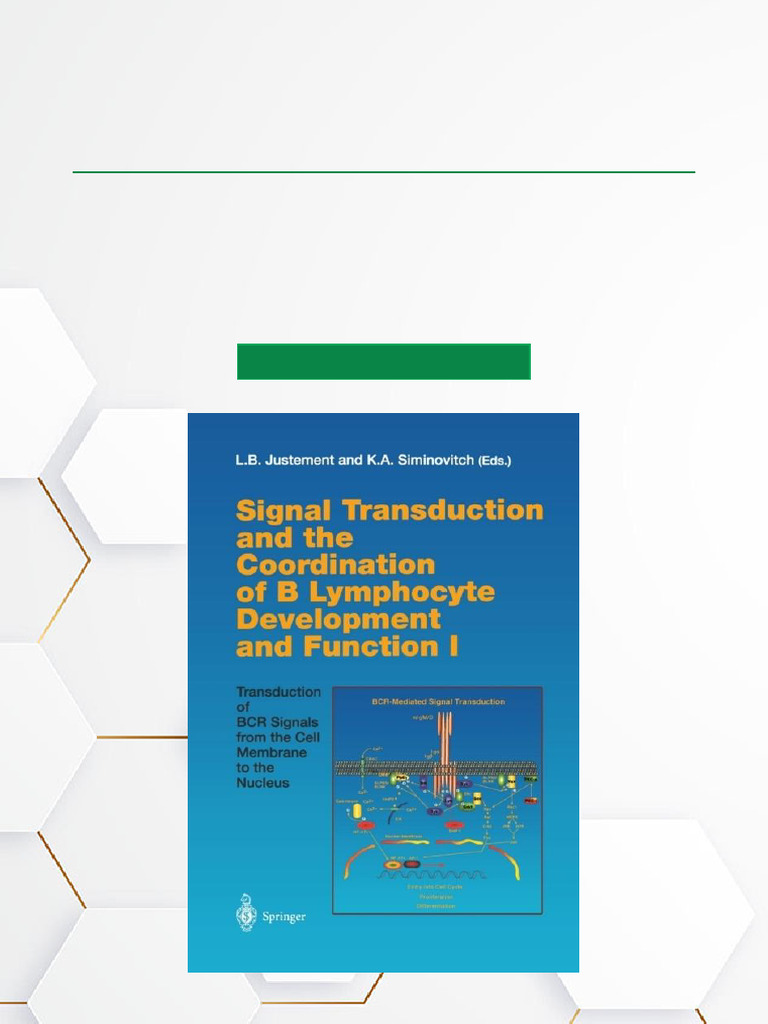 Signal Transduction and the Coordination of B Lymphocyte Development ...