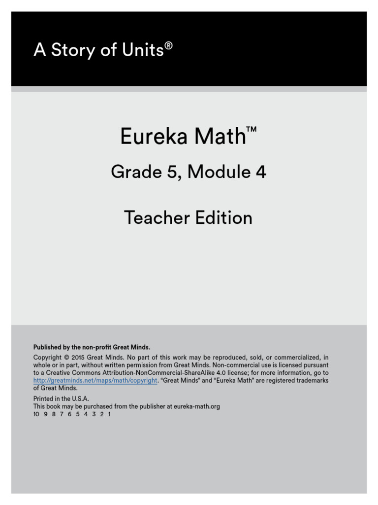 Grade 5 Module 4 Teacher | PDF | Multiplication | Numbers