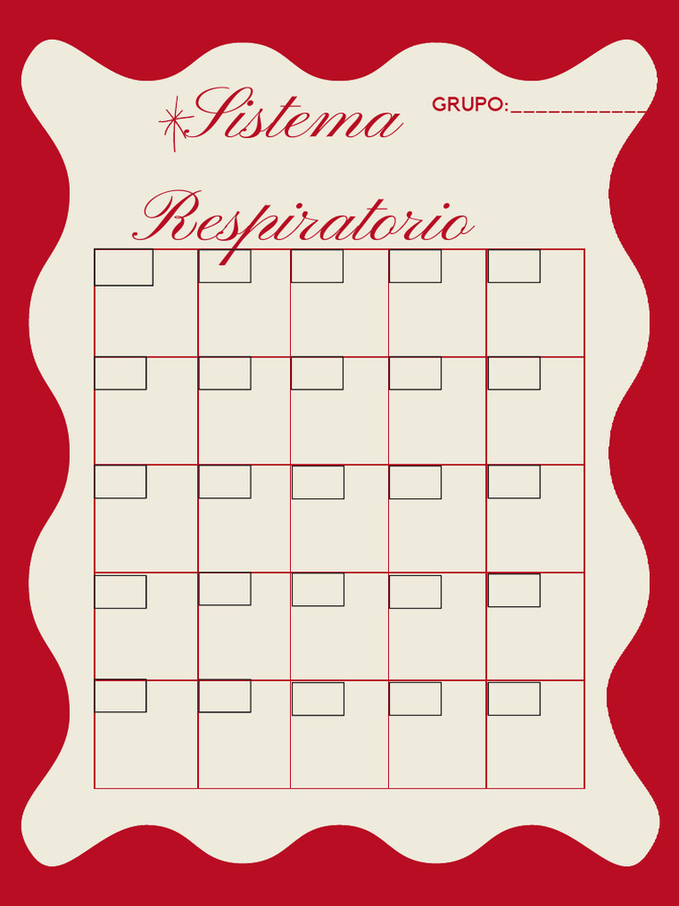 Documento A4 Bingo de Metas Minimalista Rojo | PDF