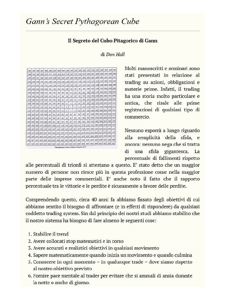 12 - Gann Secret Pythagorean Cube | PDF