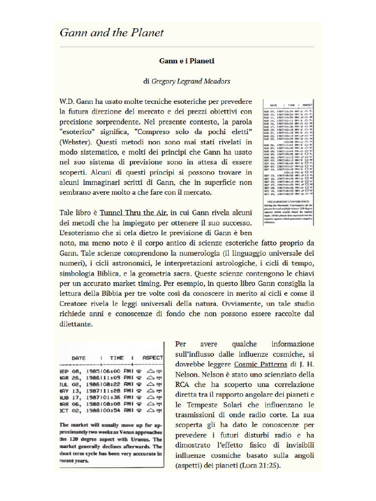 02 - Gann and The Planet | PDF