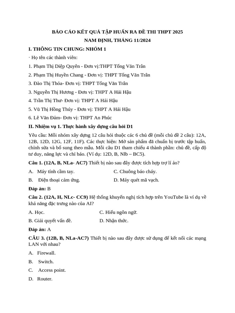 NHÓM 1 đề hdc | PDF