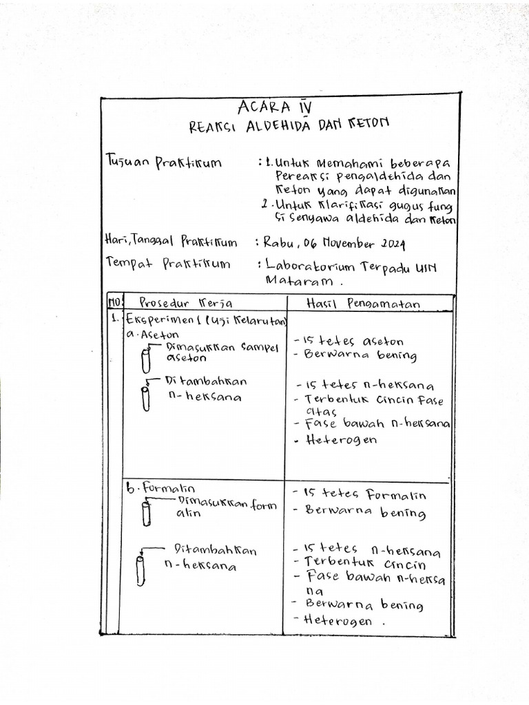 Lapsem Acara 4 klp.2 Kimor | PDF