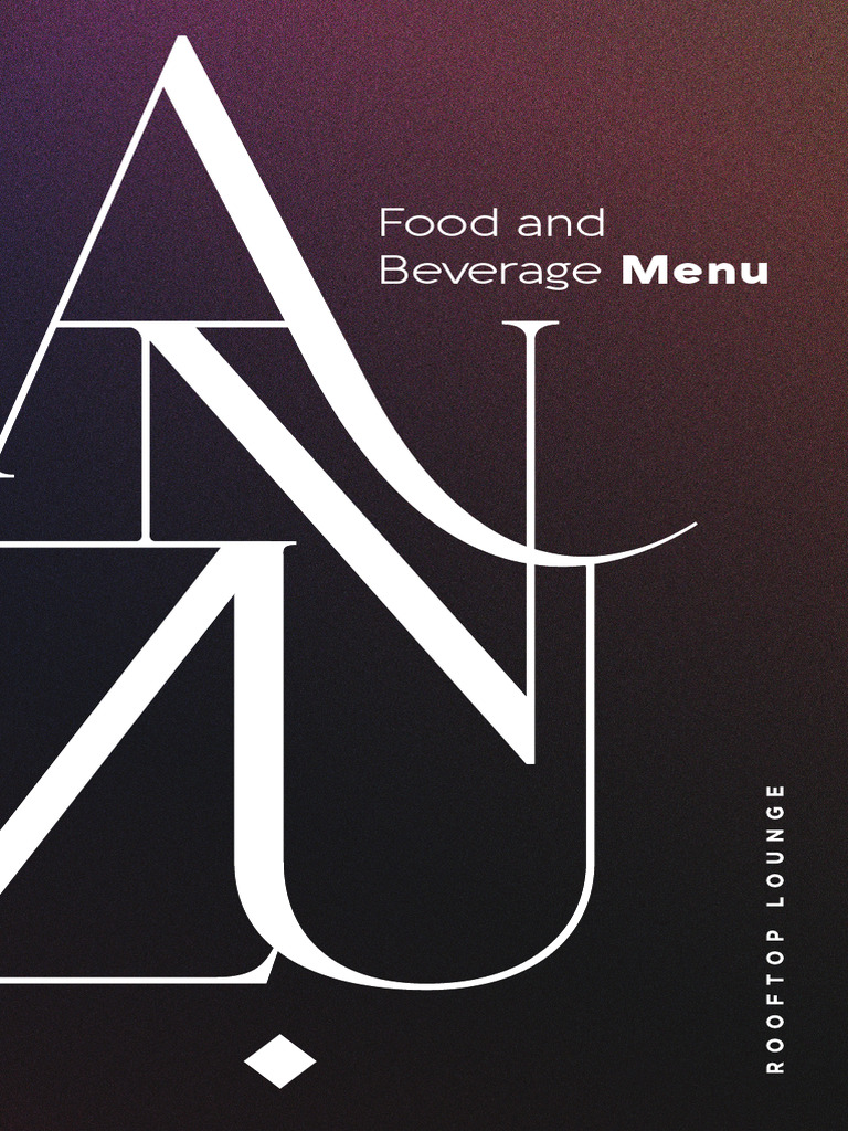 Anzu Menu | PDF | Drink | Soft Drink