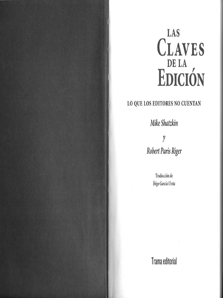 Shatzkin Claves de La Edicion 2cap | PDF