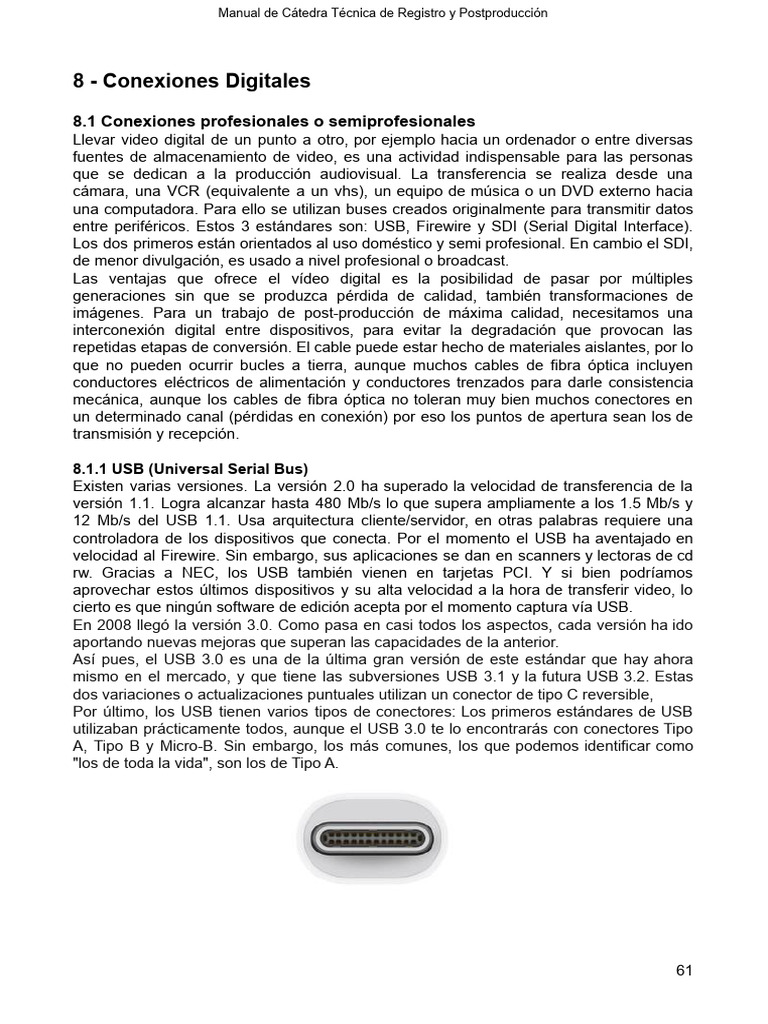 Manual TRyP 08 - Conexiones Digitales | PDF | USB | Hdmi