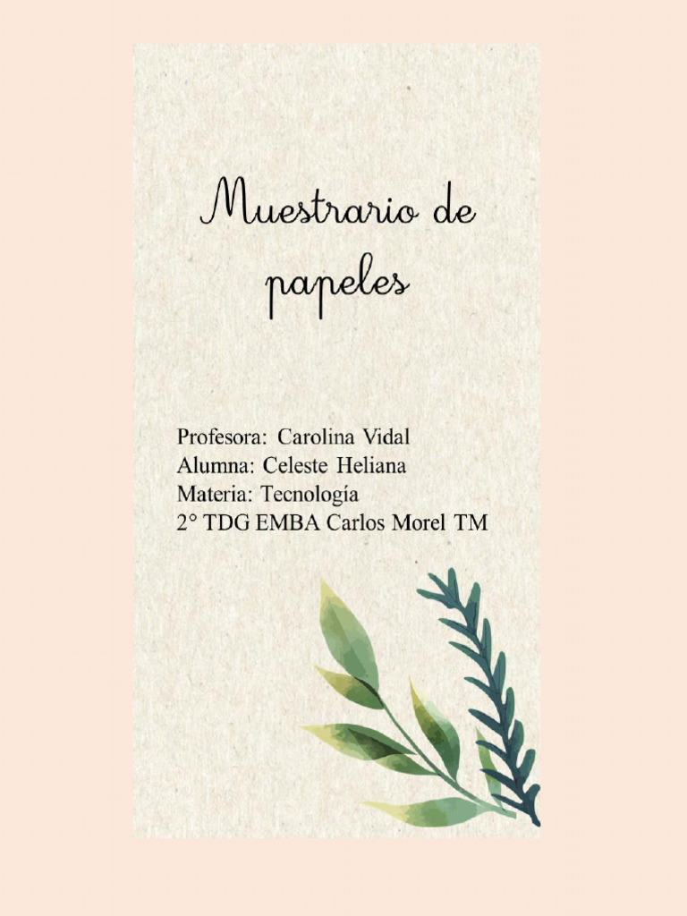 Muestrario de Papeles | PDF