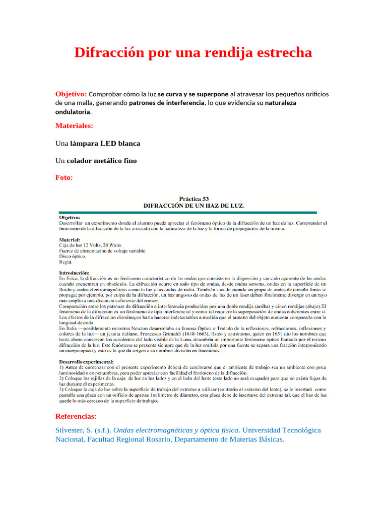 Interferencia en Láminas Delgadas de Burbujas | PDF