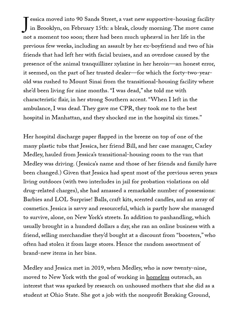 A Journey From Homelessness To A Room of One's Own - The New Yorker ...