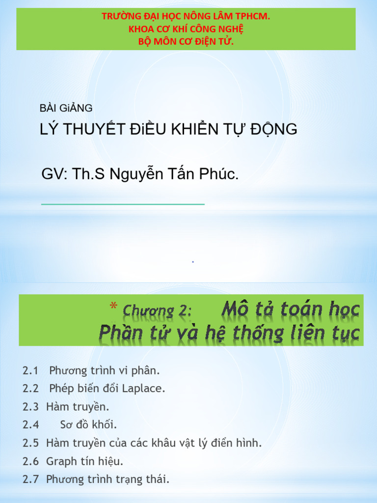 Chuong 2 Laplace | PDF