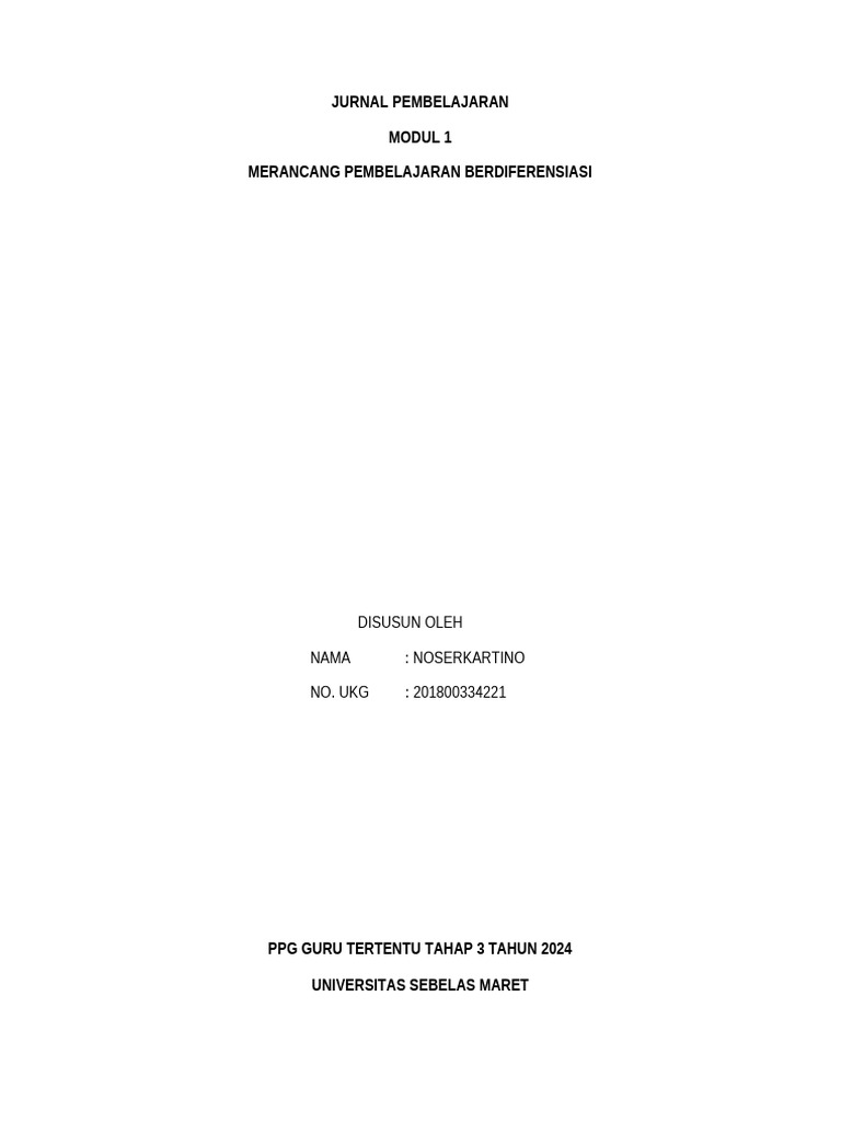 Merancang Pembelajaran Berdiferensiasi | PDF