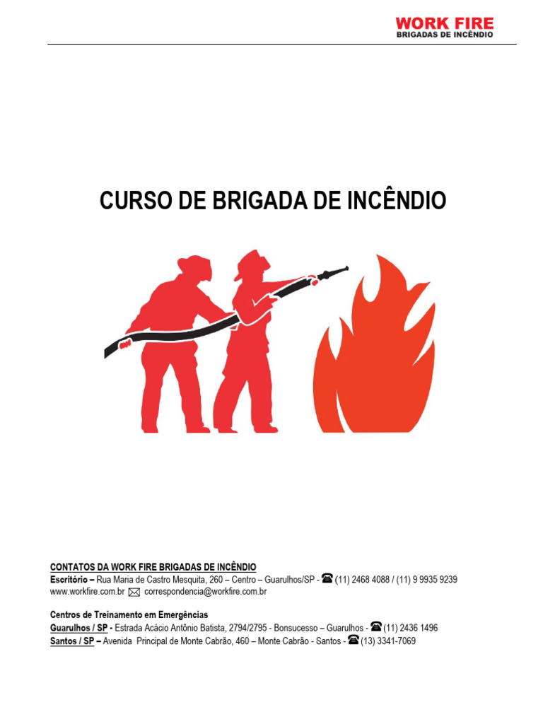 Apostila Brigada de Incêndio - NR23 | PDF | Combustão | Incêndios