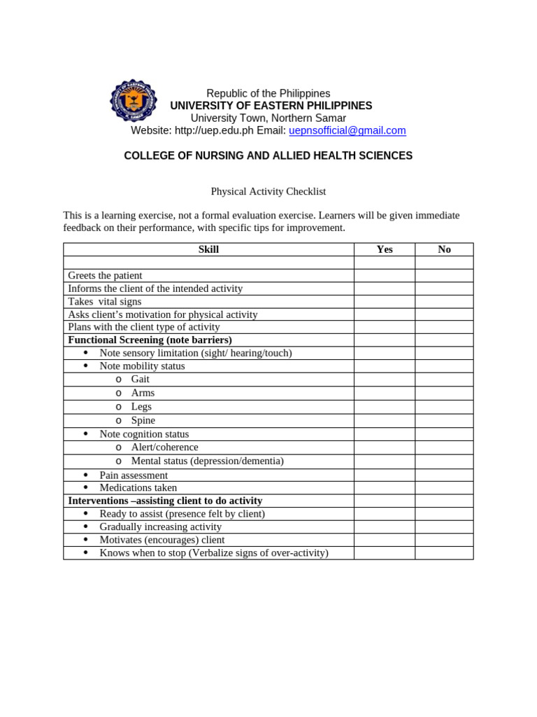 Geria Assessment Tool Section C C and D Only | PDF