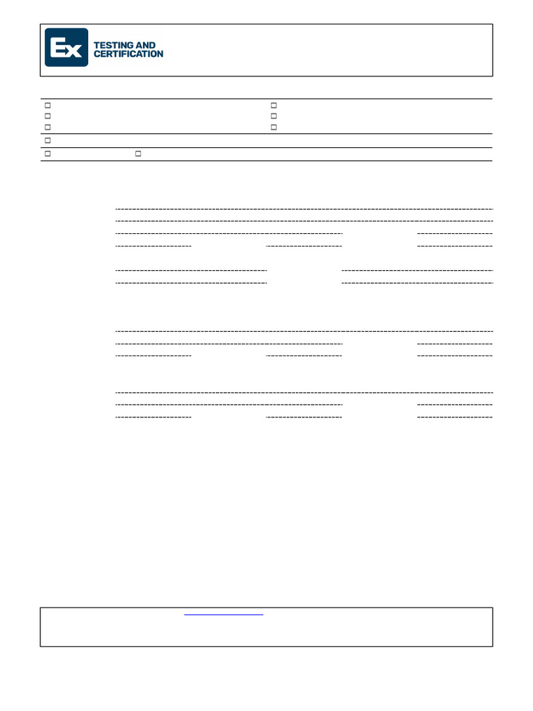 QMA HAE 08 120 ExTC Ex Application Form 2024-10-25 | PDF