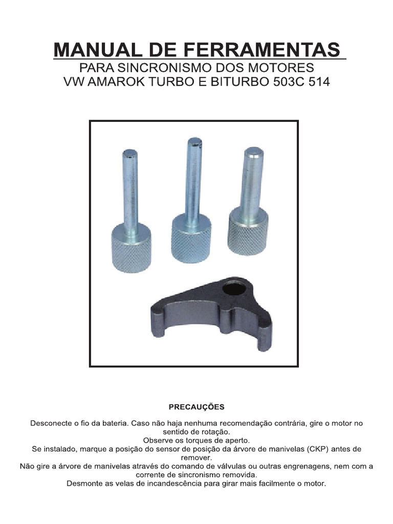 Sincronismo Motores VW Amarok Turbo Biturbo | PDF