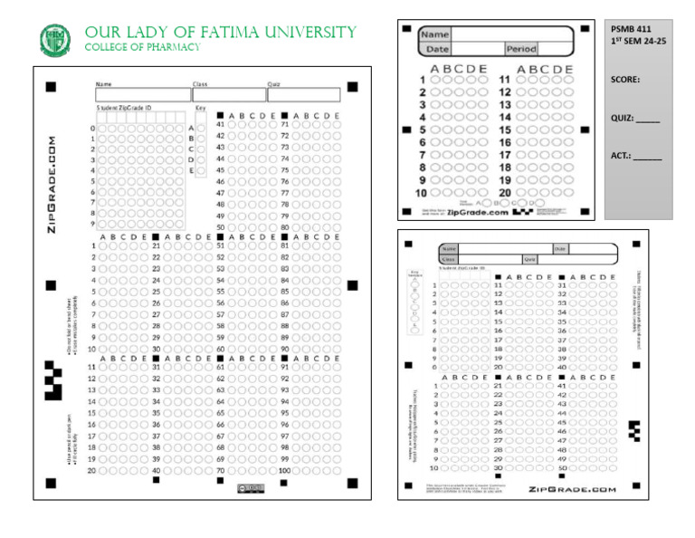 PSMB 411 Quiz and Activity Scores | PDF