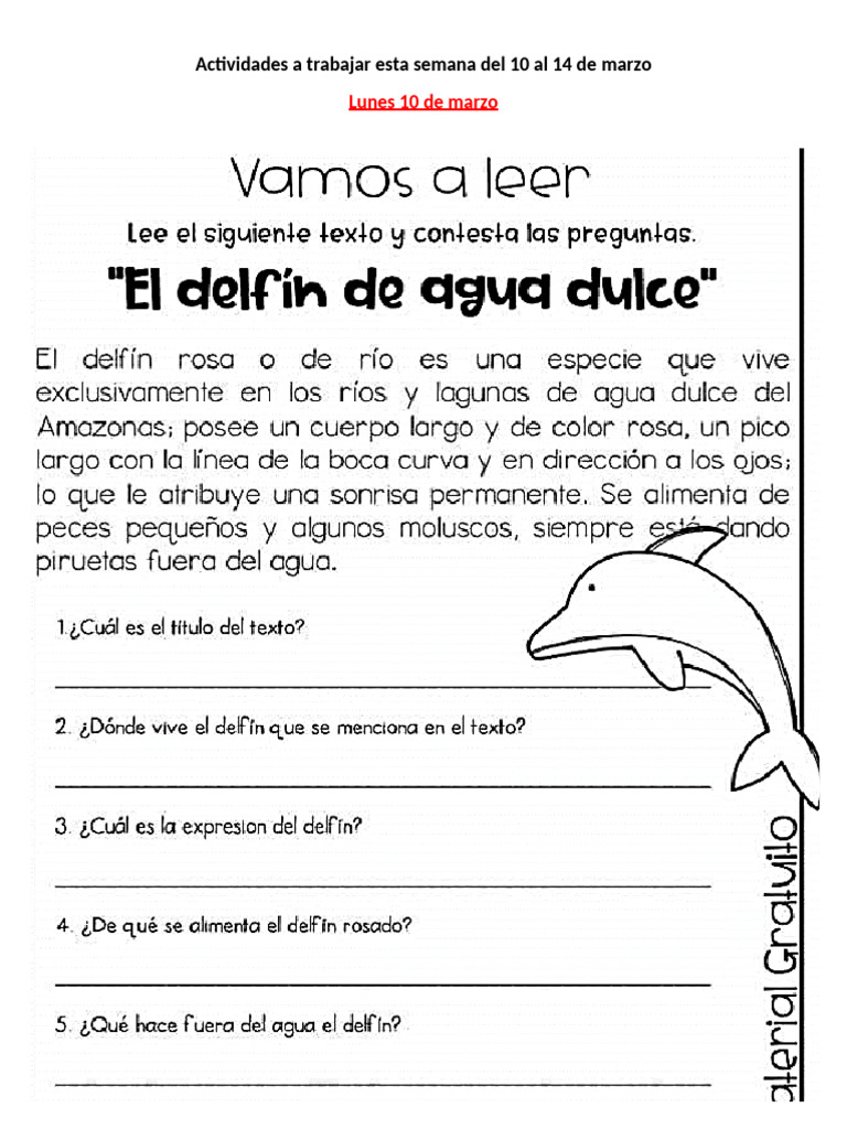 Actividades de Lectura y Escritura | PDF