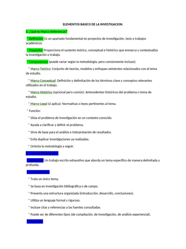 Elementos Basico de La Investigacion | PDF | Science | Análisis