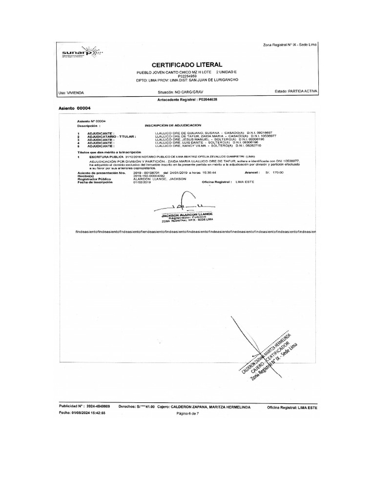 Documento de Propiedad Del Predio | PDF