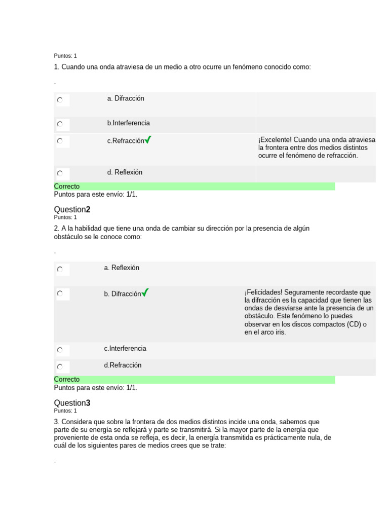 Propiedades Compartidas de Las Ondas 2 | PDF | Olas | Refracción