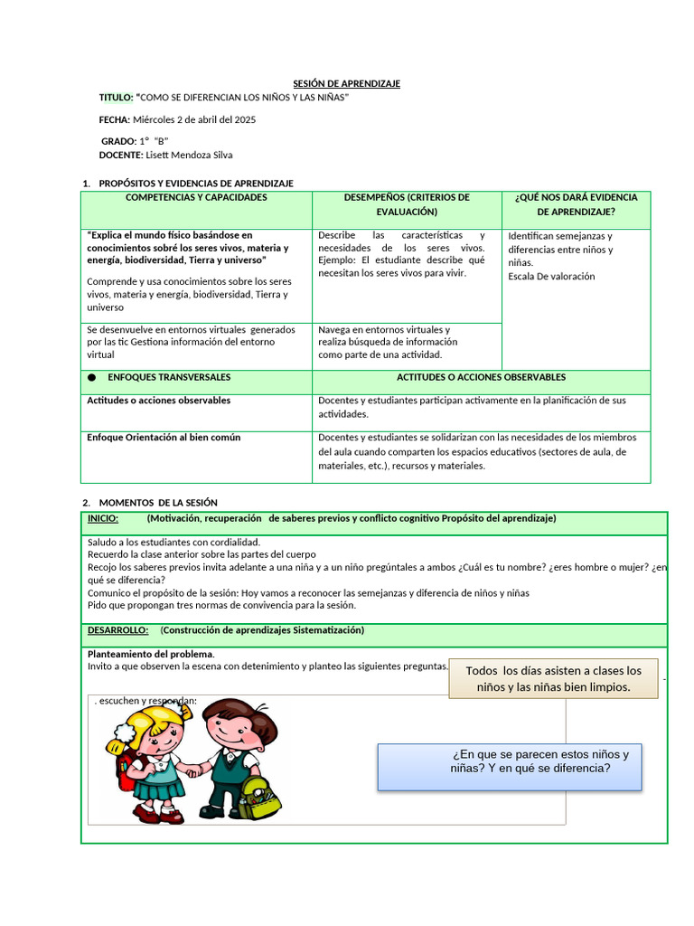 Diferencias entre Niños y Niñas en Clase | PDF | Enseñando | Aprendizaje