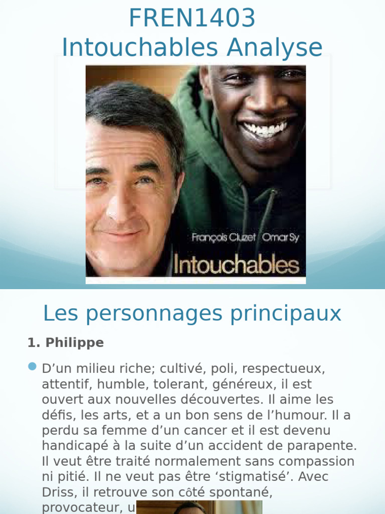 FREN1403 Intouchables Analyse | PDF