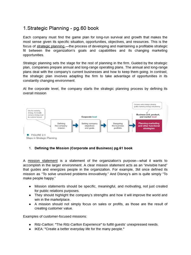 Notes Strategic Marketing | PDF | Marketing | Market Segmentation
