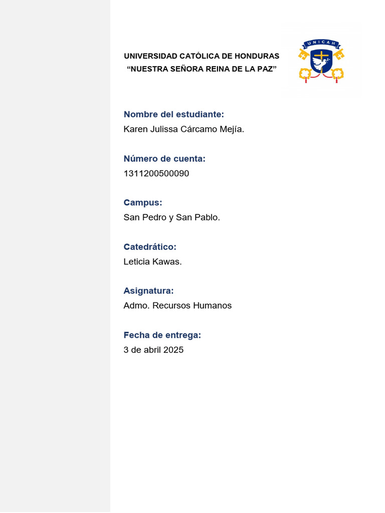 Admon. Recursos Humanos | PDF