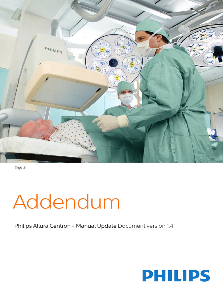 Philips Allura Centron Manual Update 1.4 | PDF | Medical Imaging ...