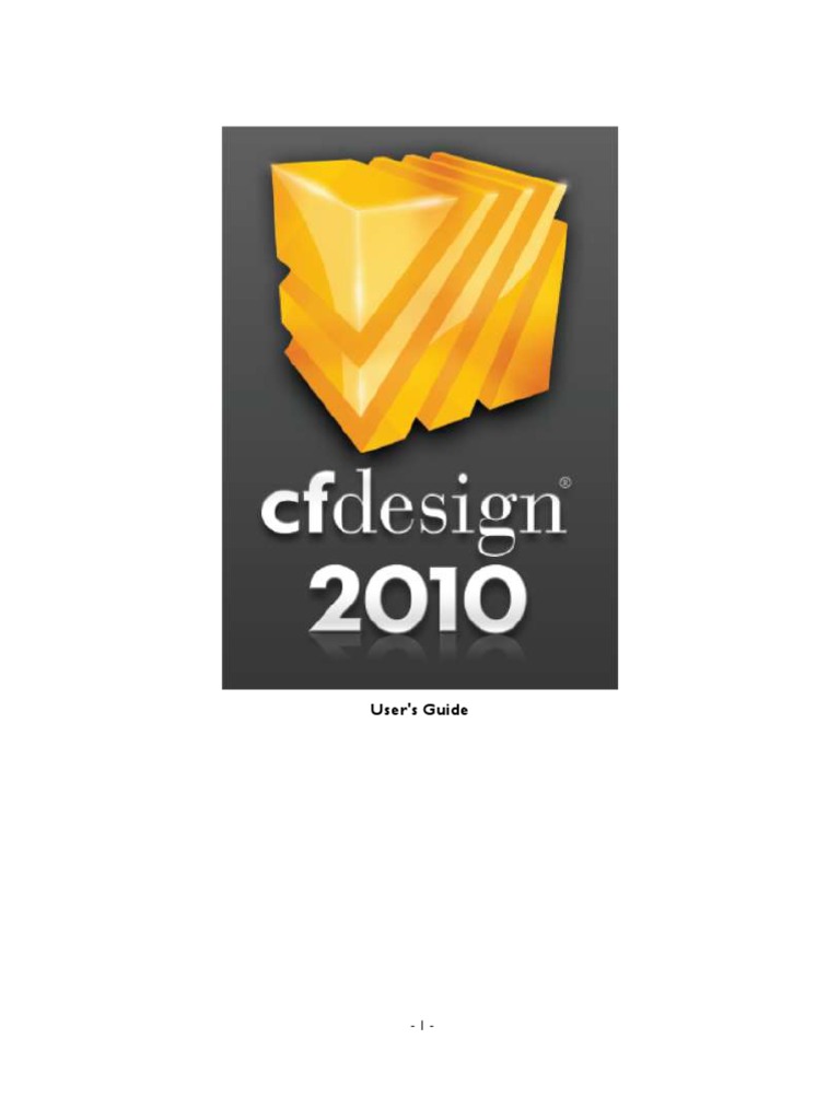 CFdesign 2010-Users Guide | PDF | Computer Aided Design | Menu (Computing)