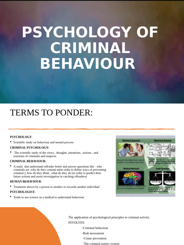 Understanding Criminal Psychology Basics | PDF | Psychopathy ...