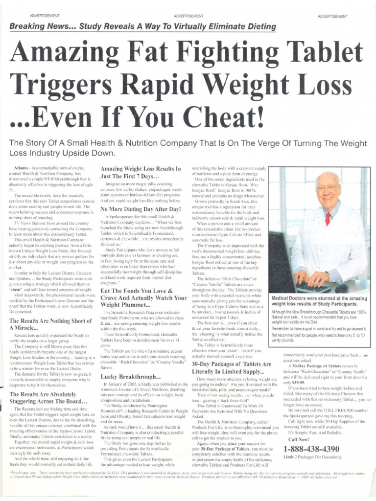 Fat Fighting Tablet | PDF