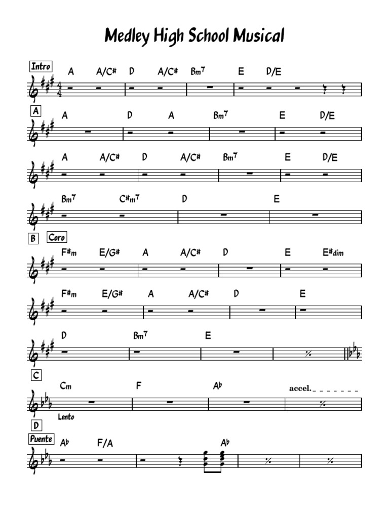 Medley High School Musical | PDF