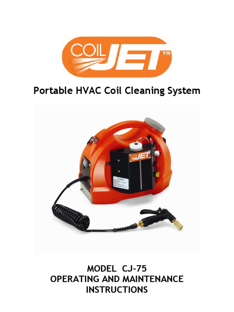 CJ-75 CoilJet Manual 08-2008 | PDF | Battery Charger | Pump
