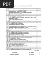 Escala de Depresión Geriátrica Yesavage | PDF