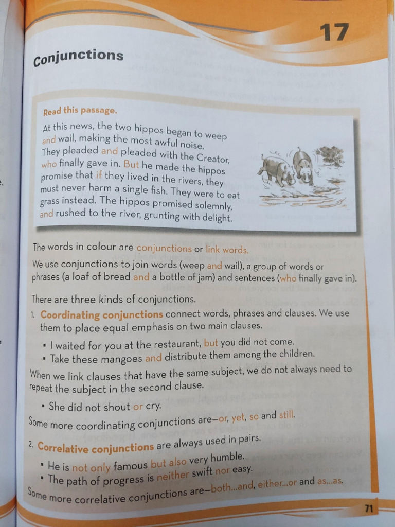 G6 English Grammar Ch17 Conjunctions | PDF | Syntax | Linguistics