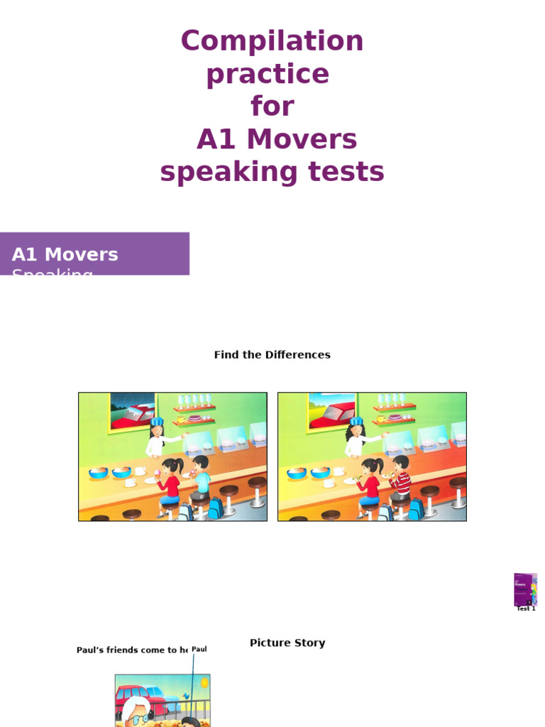 Movers A1 Speaking Test Compilation Wide Screen | PDF