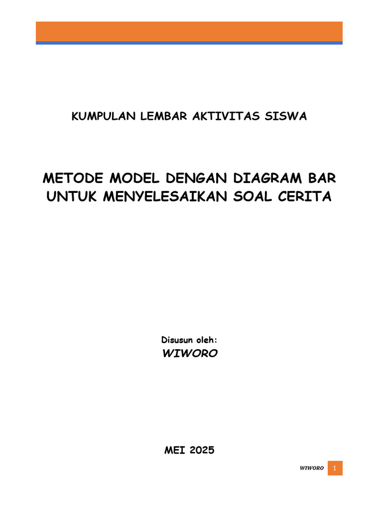 Aktivitas Siswa: Metode Model Soal Cerita | PDF