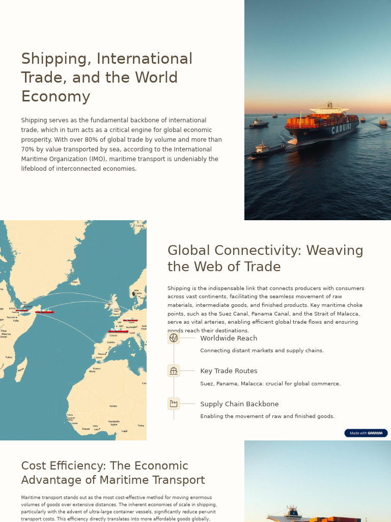 Shipping International Trade and The World Economy | PDF | Port | Transport